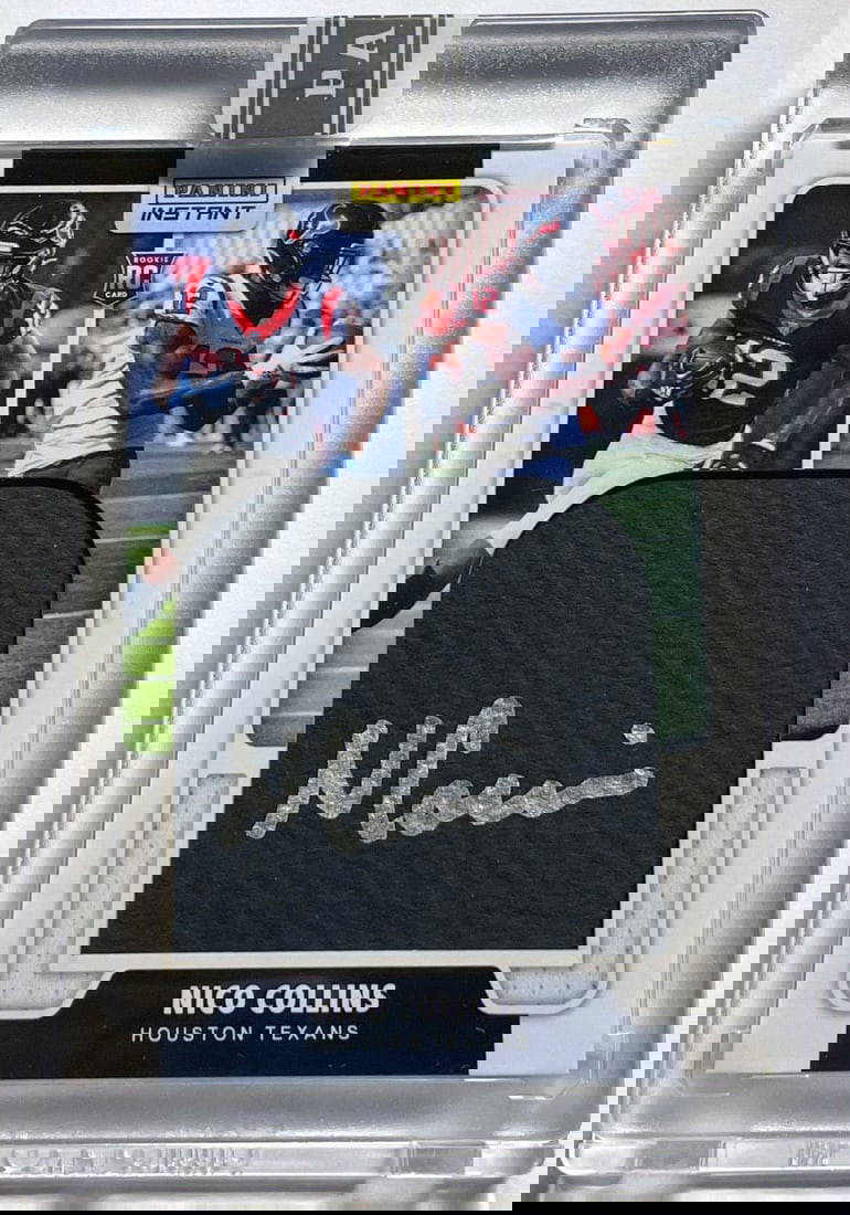 2021 Nico Collins Signed Home And Away Signatures Panini Instant Auto ...