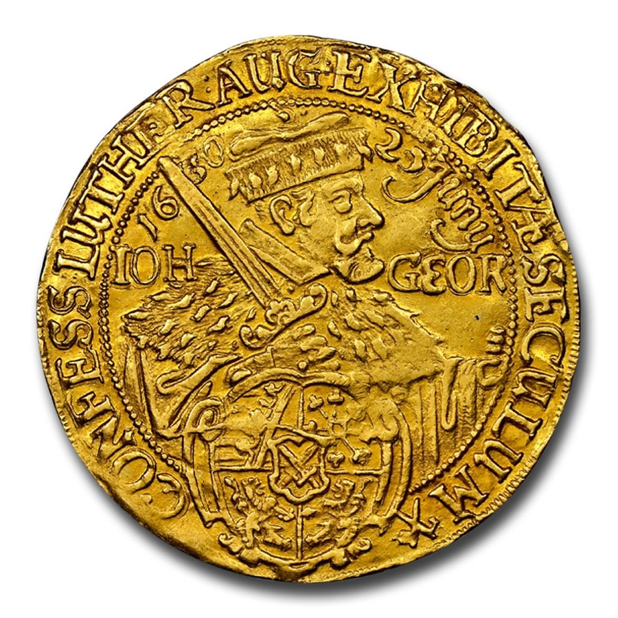 1630 Germany Gold 3 Ducats Georg I Au-55 Ngc Auction