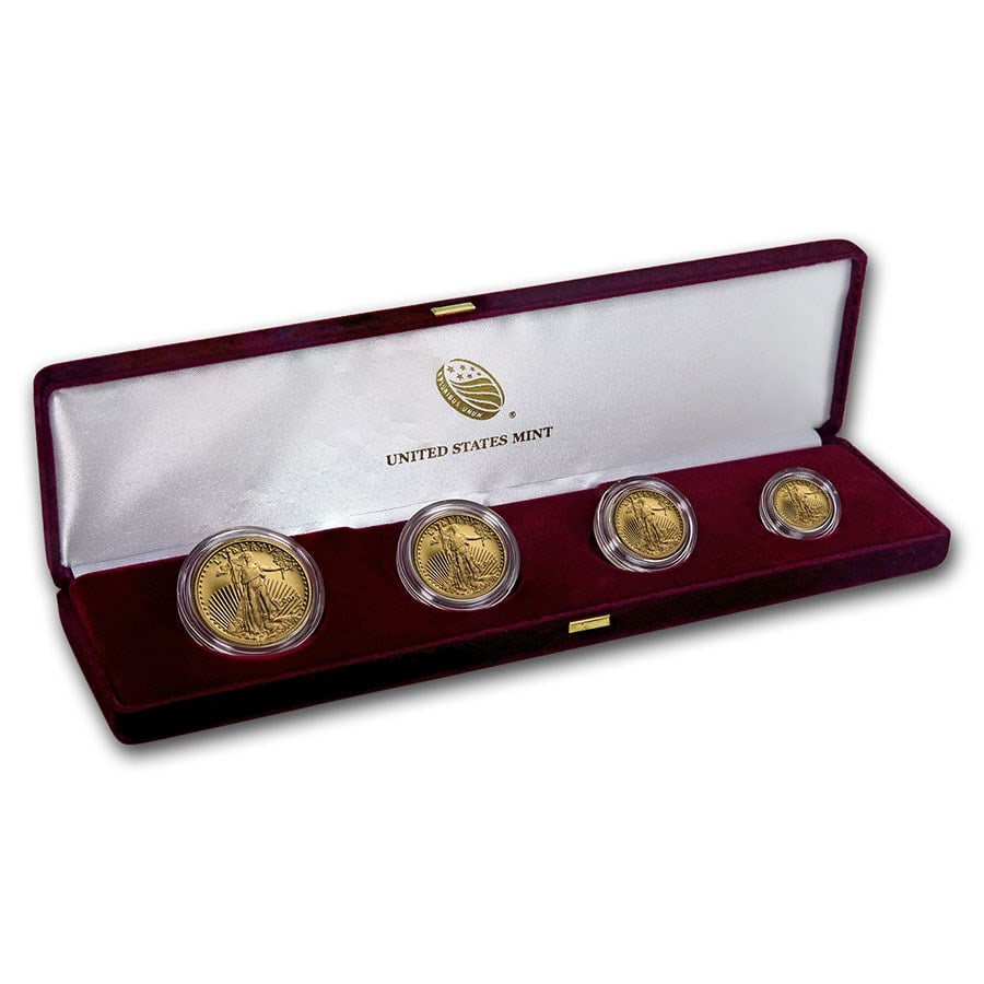 2020 W 4 Coin Proof American Gold Eagle Set