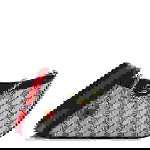 Gucci Gg Supreme Monogram Textured Dollar Calfskin Web Small Ophidia Gg ...