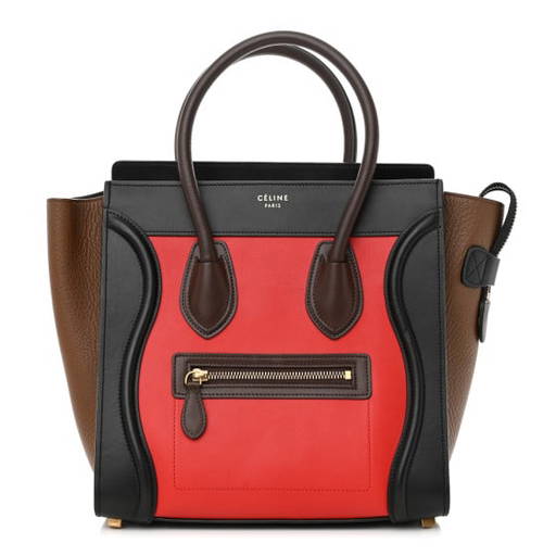 Celine Elephant Calfskin Micro Tri Color