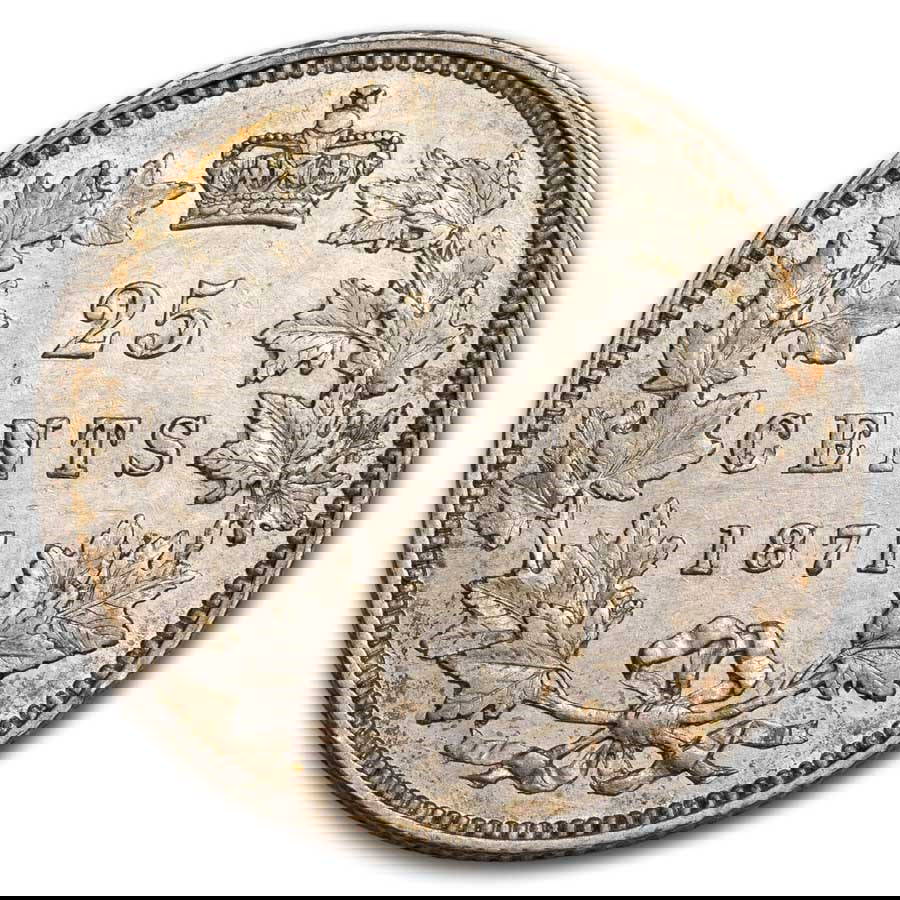1871 Canada Silver 25 Cents Auction