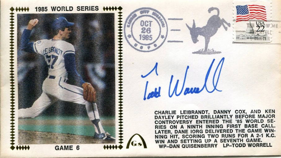 Todd Worrell Autographed First Day