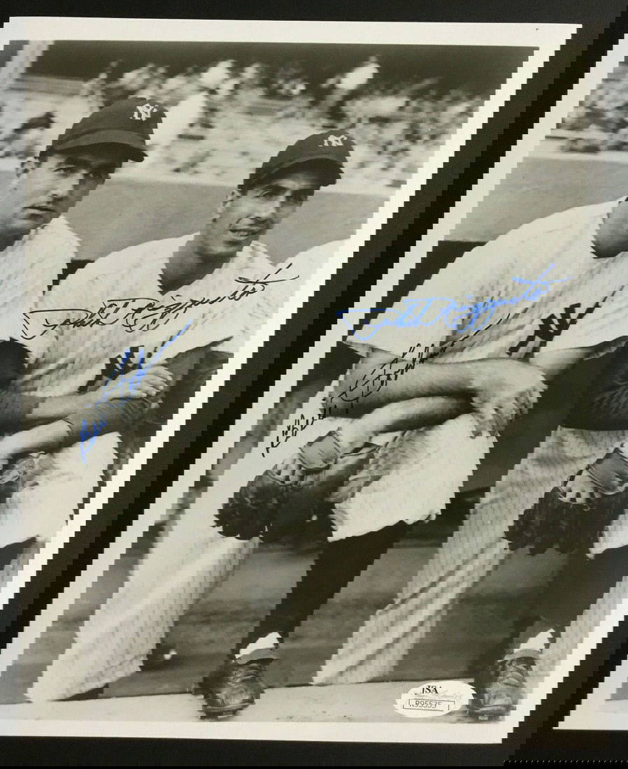 Phil Rizzuto Bill Johnson Signed Auction