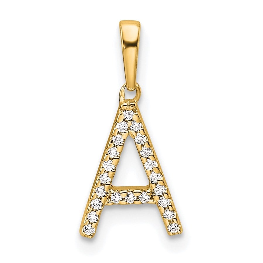 10k Yellow Gold Letter A Initial Auction