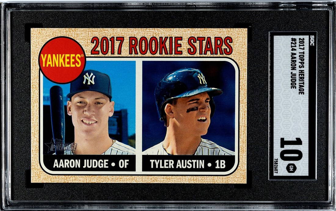 Aaron Judge 2017 Topps Heritage Rookie Auction