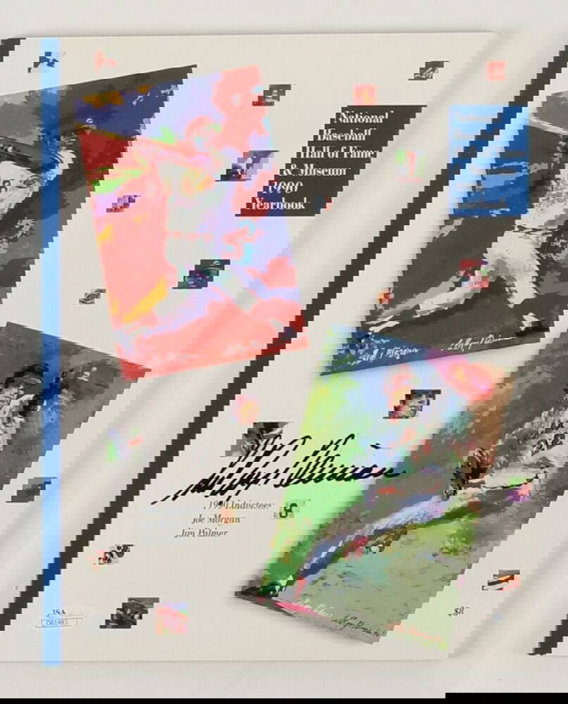 Leroy Neiman Signed Baseball Hall Of Fame Cooperstown 1990 Joe Morgan ...