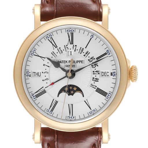 Patek Philippe Perpetual Calendar Yellow Gold Mens Watch 5159 Box Papers