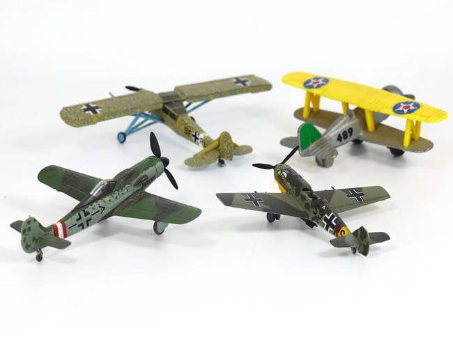 Vintage World War Ii Plastic Nazi Military Aircraft Toy Airplane Models ...