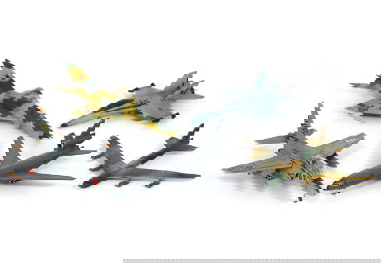 Vintage Plastic Military Jet Fighter Aircraft Toy Airplane Models