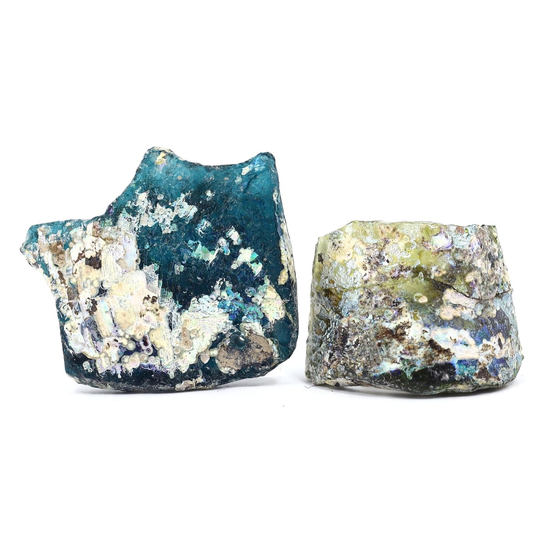 Ancient Glass Slag Artifact, Roman Empire (27 Bc - 476 Ad) Auction