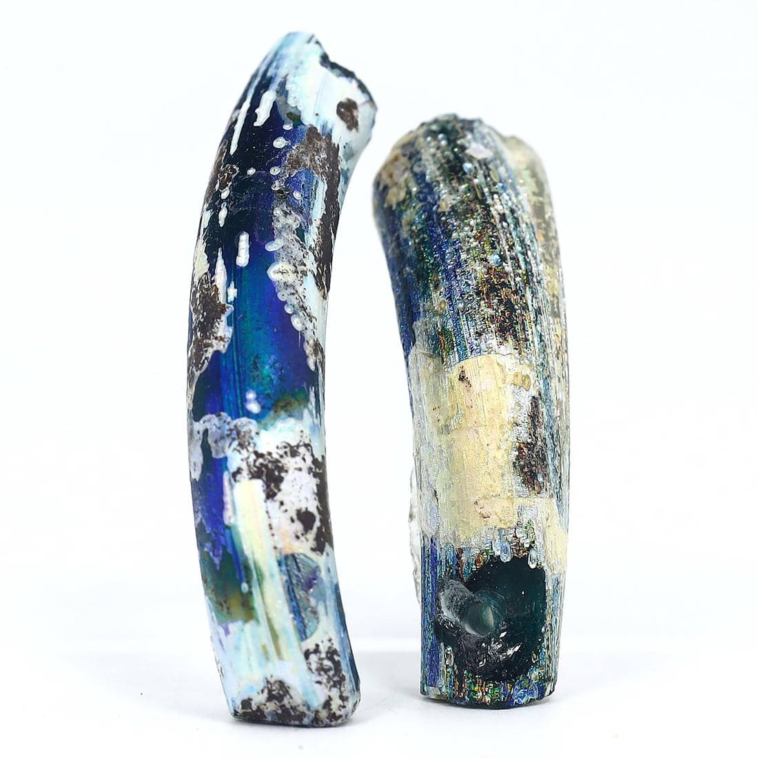 Ancient Glass Slag Artifact, Roman Empire (27 Bc - 476 Ad) Auction