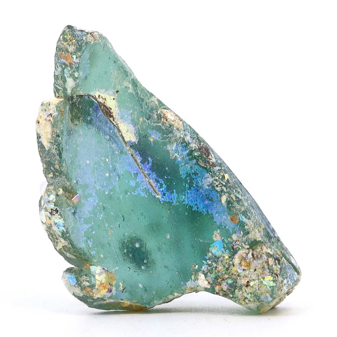 Ancient Glass Slag Artifact, Roman Empire (27 Bc - 476 Ad) Auction