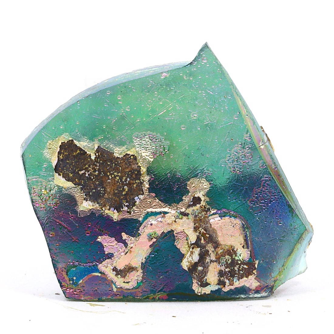 Ancient Glass Slag Artifact, Roman Empire (27 Bc - 476 Ad) Auction