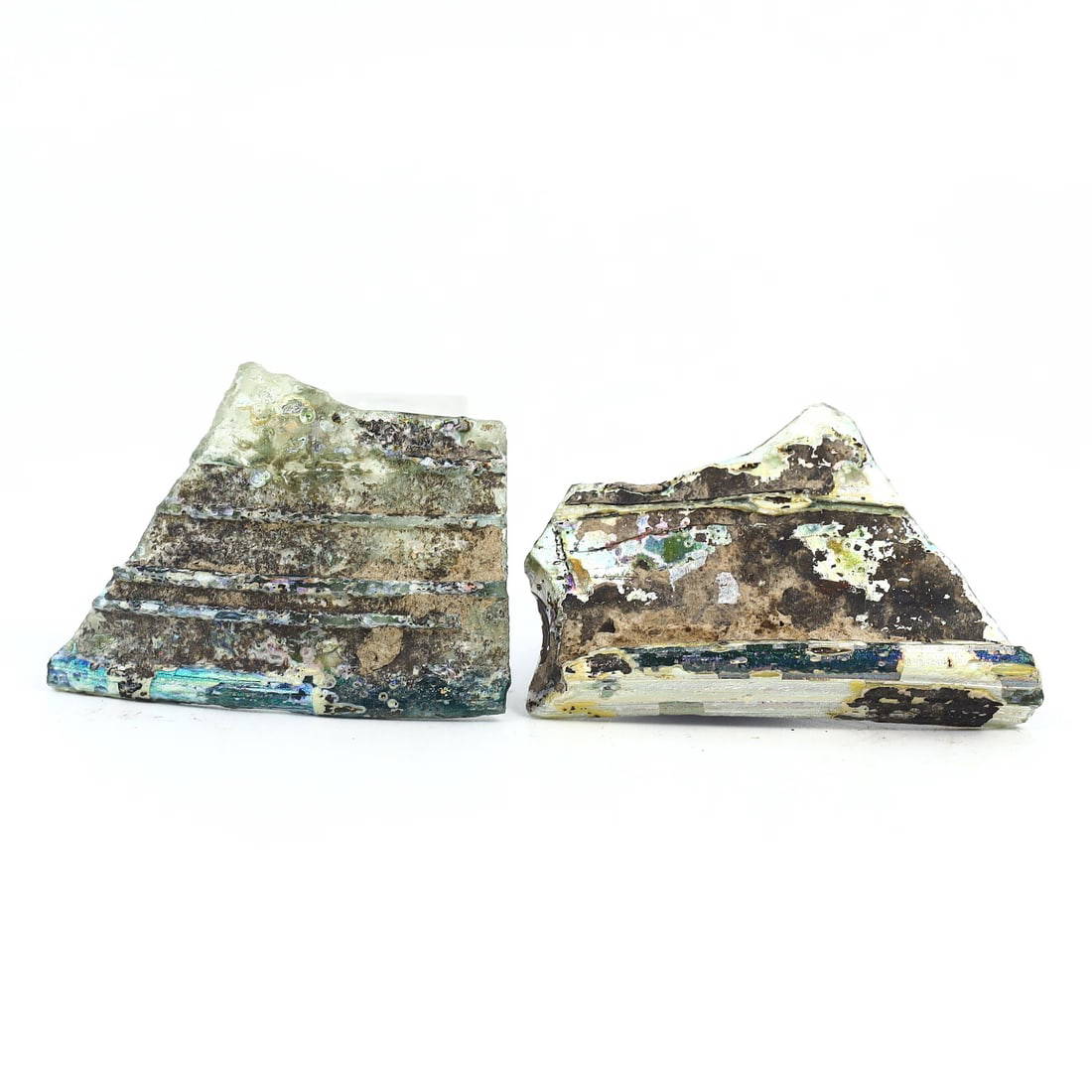 Ancient Glass Slag Artifact, Roman Empire (27 Bc - 476 Ad) Auction