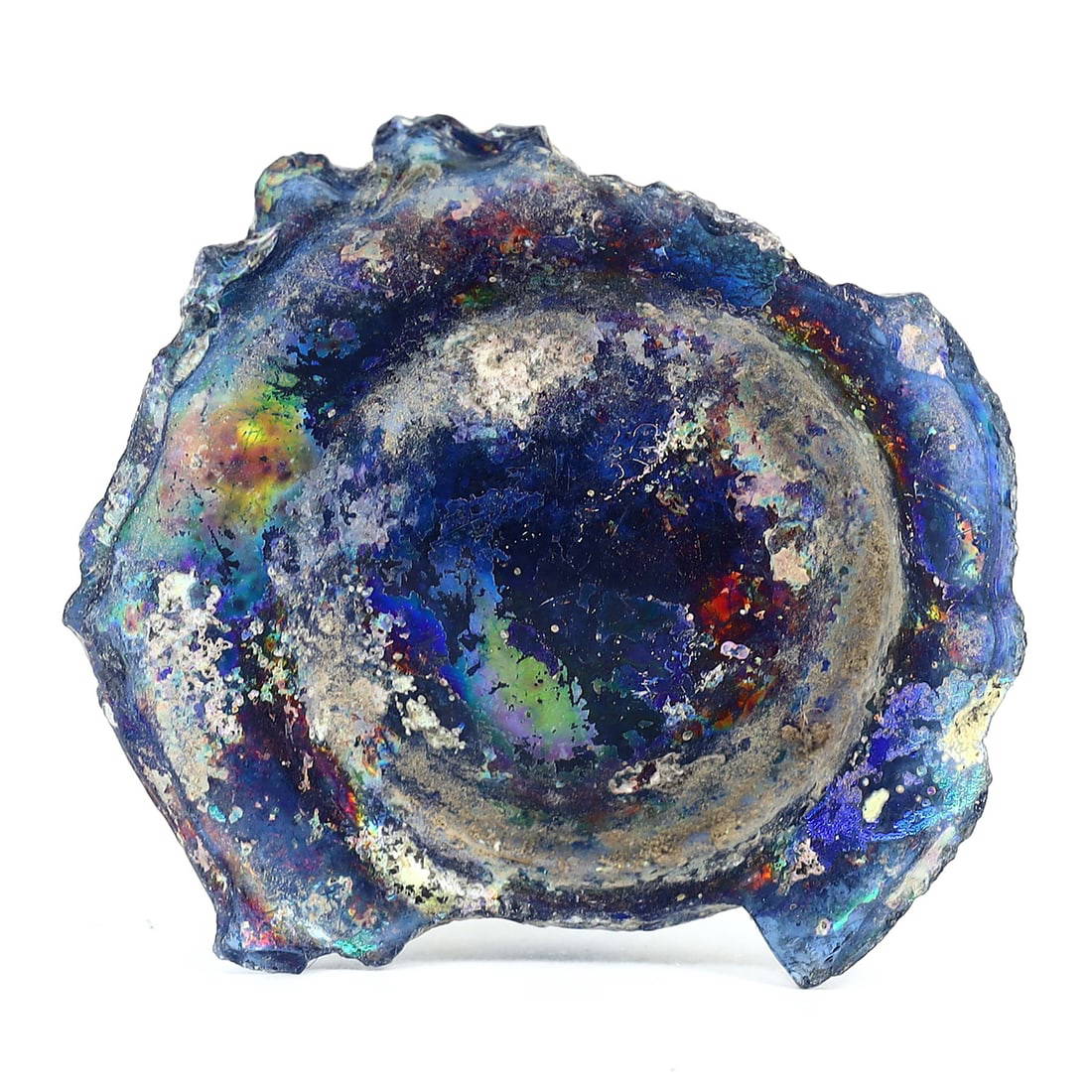 Ancient Glass Slag Artifact, Roman Empire (27 Bc - 476 Ad) Auction