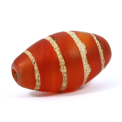 Ancient Etched 4 Stripes Carnelian Bead: Relic From The Silk Route ...