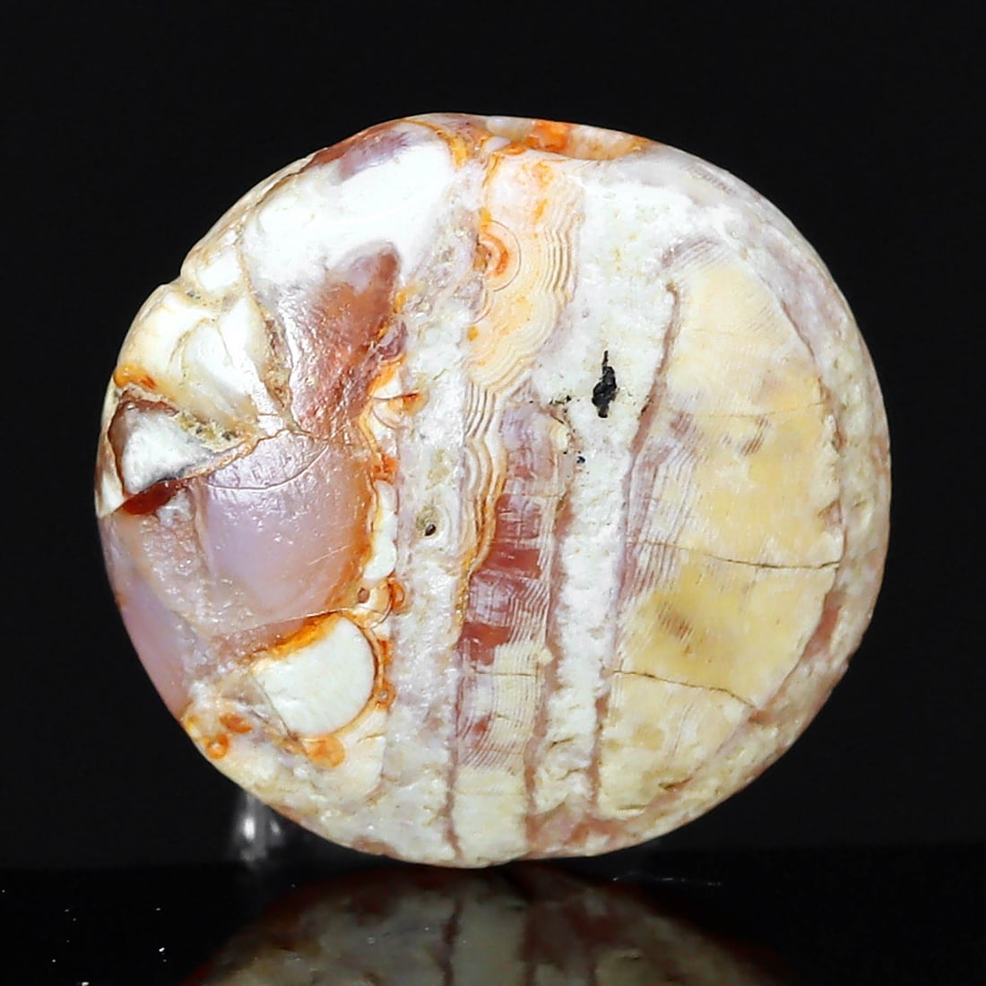 Ancient Etched Carnelian Bead From The Indus Valley Civilization (2600 ...