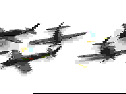 Collectible Wwii Military Aircraft: A Trio Of Vintage Toy Airplane ...