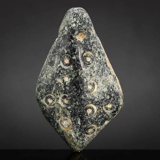 Western Asiatic Steatite Chlorite Ancient Amulet With Eye Markings (3rd ...