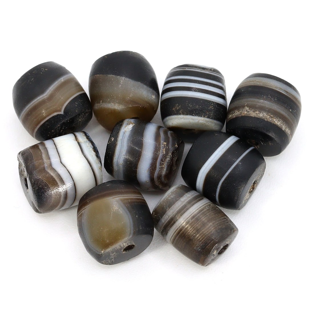 Ancient Persian Banded Agate Amulet Collection