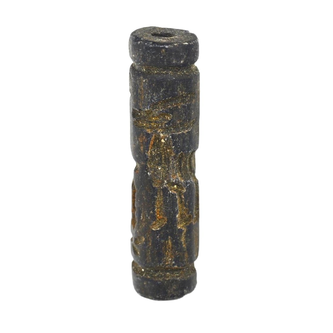 An Ancient Mesopotamian Akkadian Empire Steatite Cylinder Seal, C. 2334 ...
