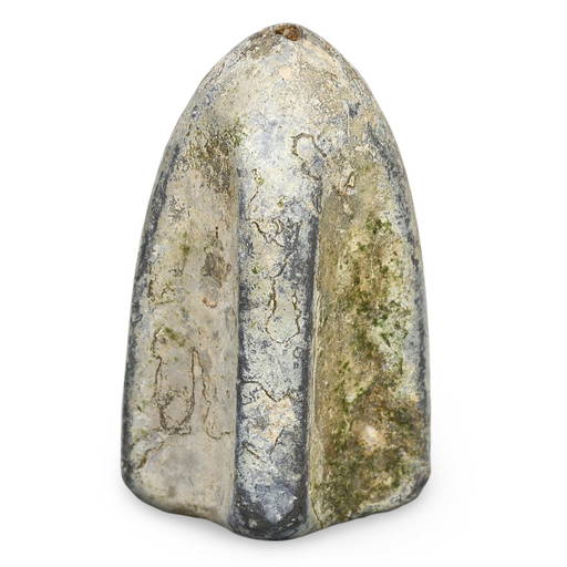 Late Medieval Lead Trade Weight With Grooved Design, 14th 16th Century