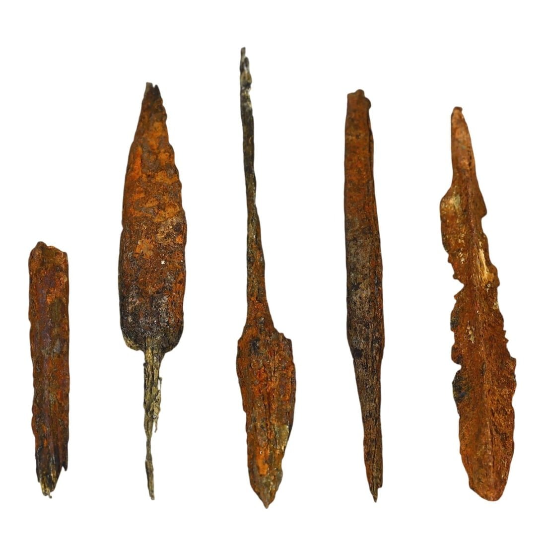 Lot Of 5 Ancient Roman Period Iron Arrowheads, 1st-3rd Century Ce Auction