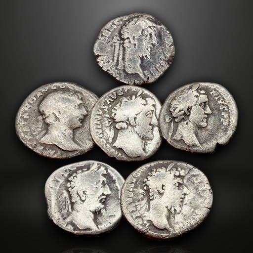 Ancient Roman Imperial Silver Denarii Collection Of Emperors And ...