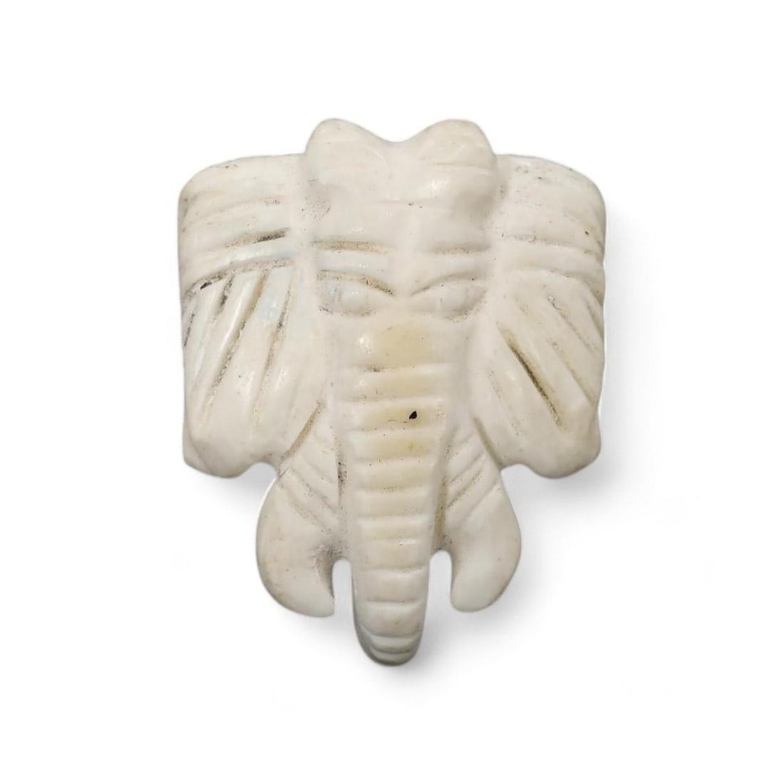 Antique Indo-pacific: Conch Shell Carving Of Elephant Bust (33g, 4-4 ...