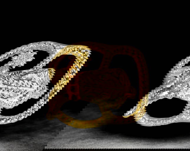 Religious Symbolic: Pin Gold Tone Agnus Dei With Crystal Cross Banner ...