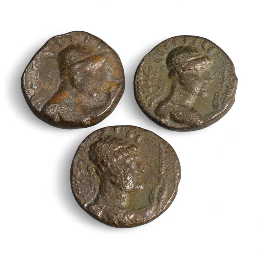 Ancient Kushan Empire Copper Drachm Coins Of Vima Takto, C. 80-90 Ce ...