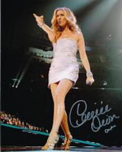 CELINE DION SIGNED 8 X 10 PHOTOGRAPH - Sep 14, 2019 | SMG Marketing in NY