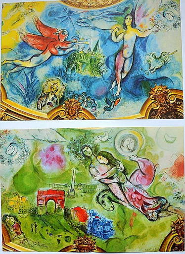 Chagall A Section From The Mural "paris Opera Ceiling"