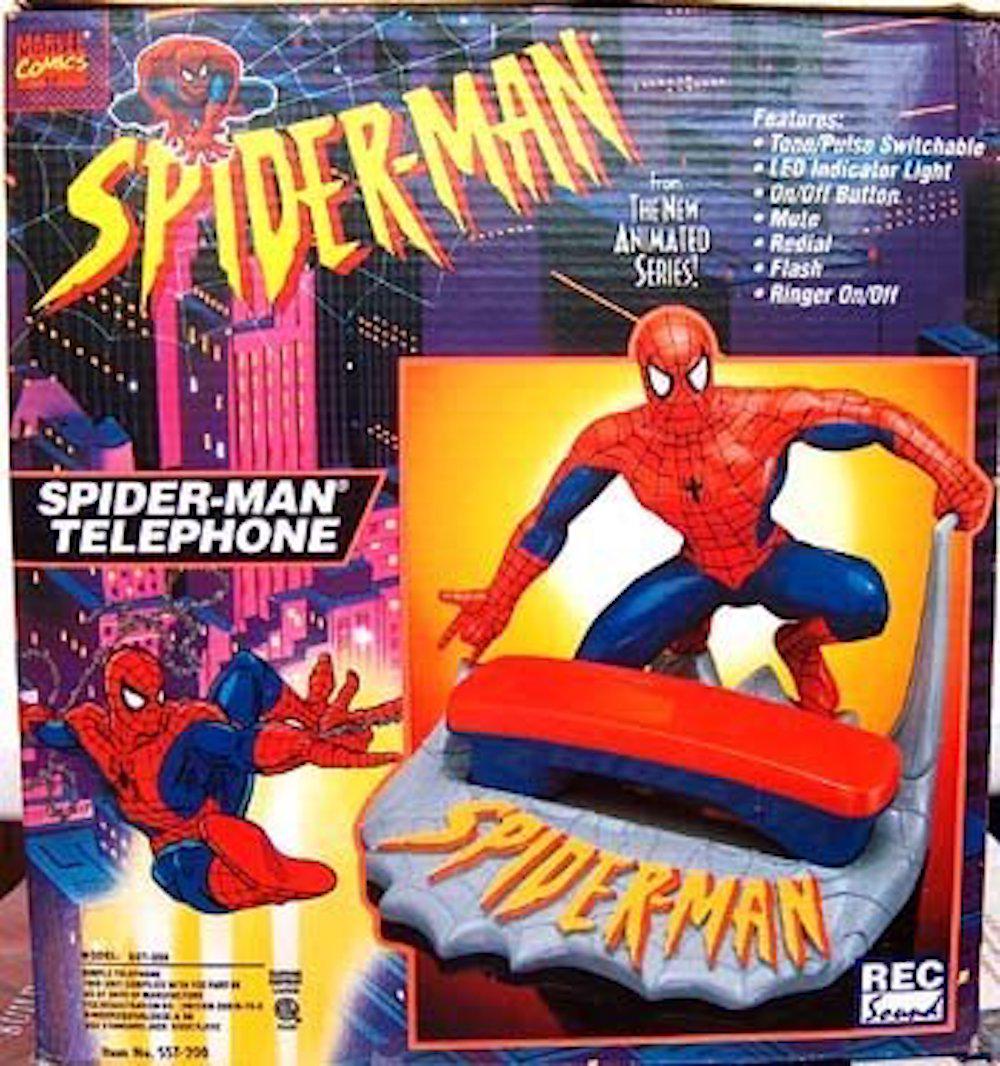 Spiderman Telephone From The Famous Animated Series