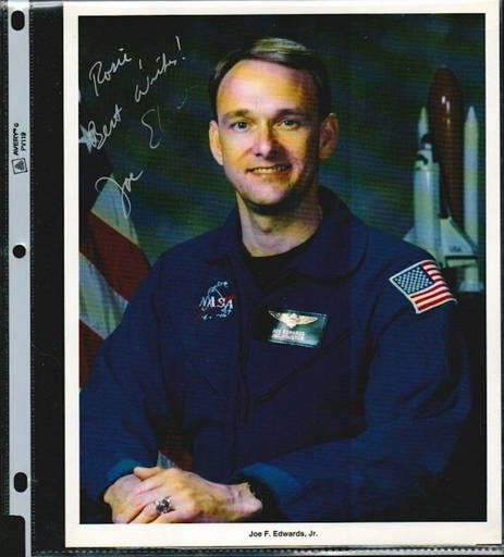 JOE F. EDWARDS, JR. SIGNED 8 X 10 NASA PHOTOGRAPH - Sep 25, 2021 | SMG ...