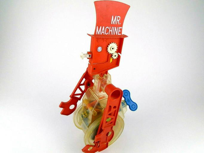 Vintage 1970's Mr. Machine Wind Up Robot Ideal Toy Co.