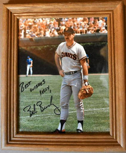 Bob Brenly - SIGNED FRAMED 8 X 10 PHOTOGRAPH (NO CERTIFICATE) - Aug 12 ...