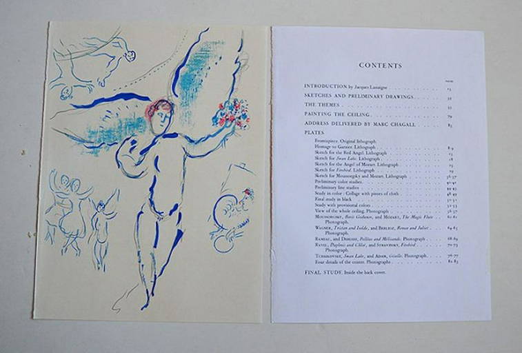 Marc Chagall "firebird" Lithograph Sketch