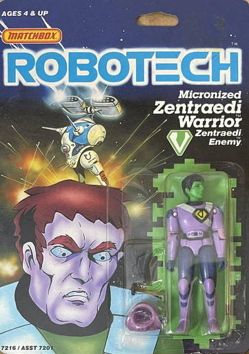 Robotech "zentraedi Warrior" Action Figurine On Card