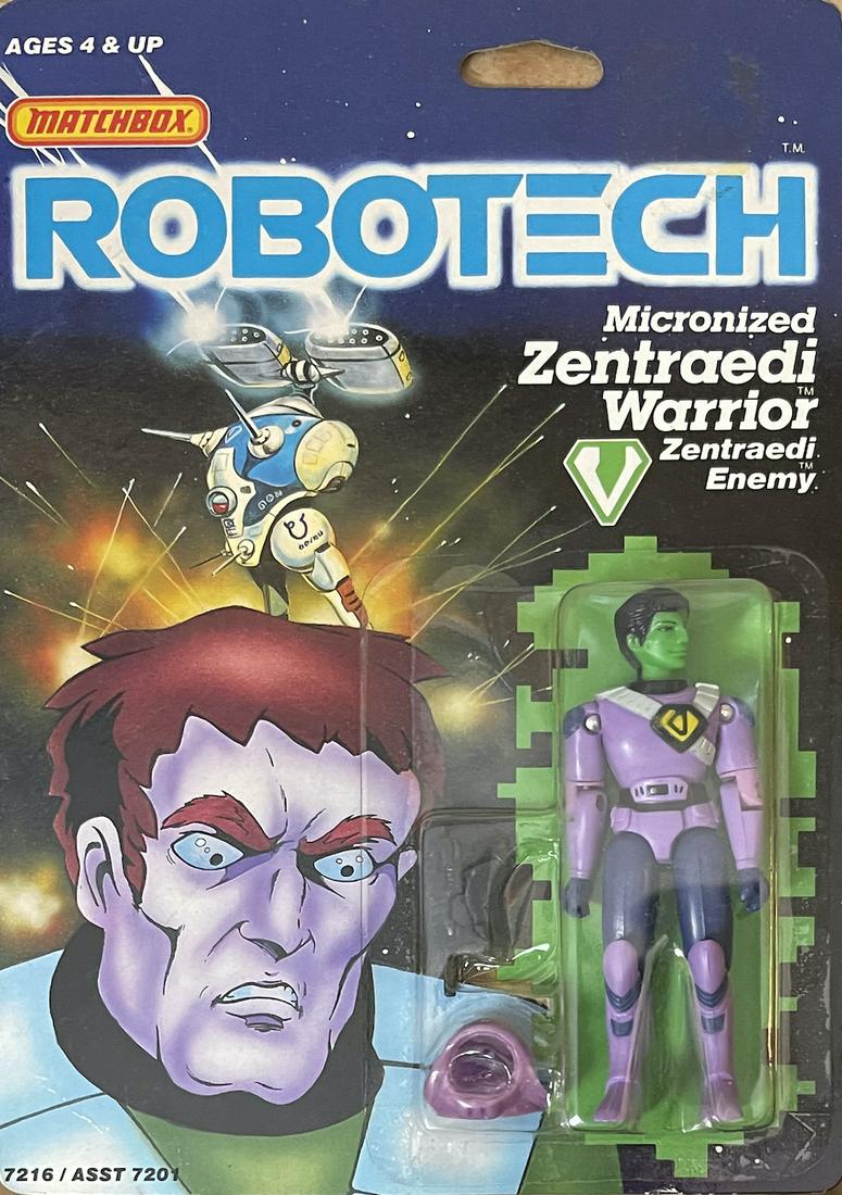 Robotech "zentraedi Warrior" Action Figurine On Card Auction