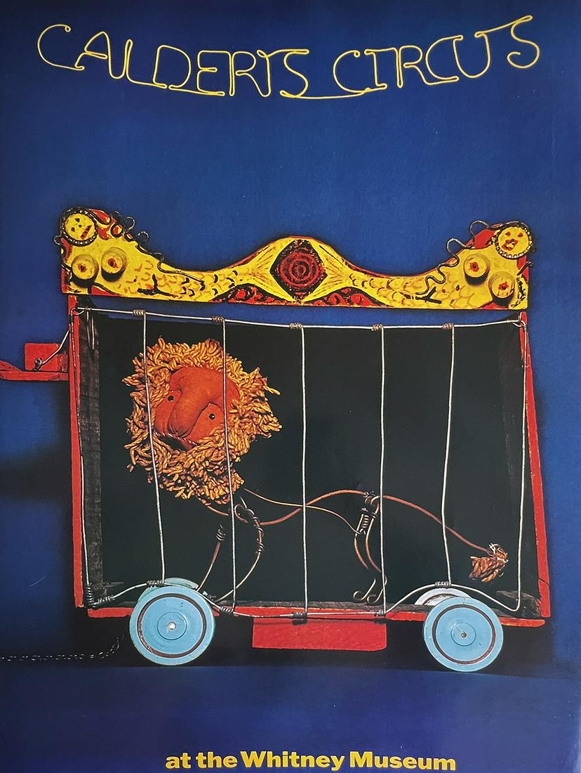Vintage 1972 Calder's Circus Poster Whitney Museum