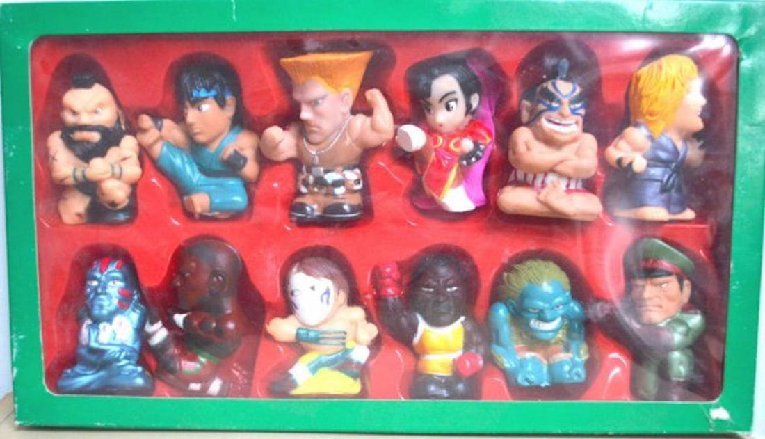 12 Bandai Miniature Action Figure Characters Auction