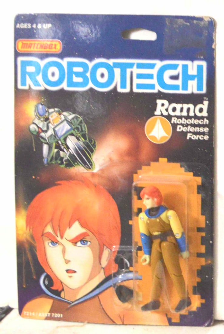 Robotech "rand" Action Figurine On Card Auction