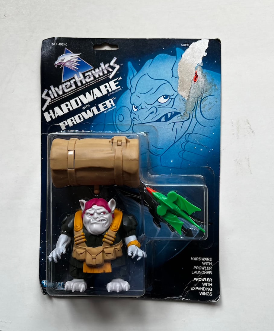 Silver Hawks - Hardware W/ Prowler Action Figure On Card Auction