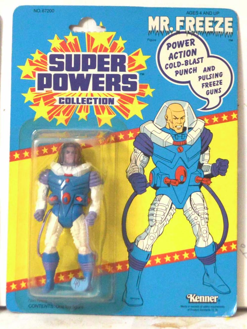 Super Powers "mr. Freeze" Action Figurine On Card Auction