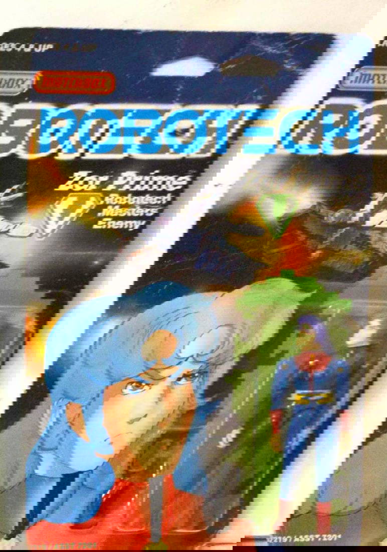 Robotech "zor Prime" Action Figurine On Card Auction