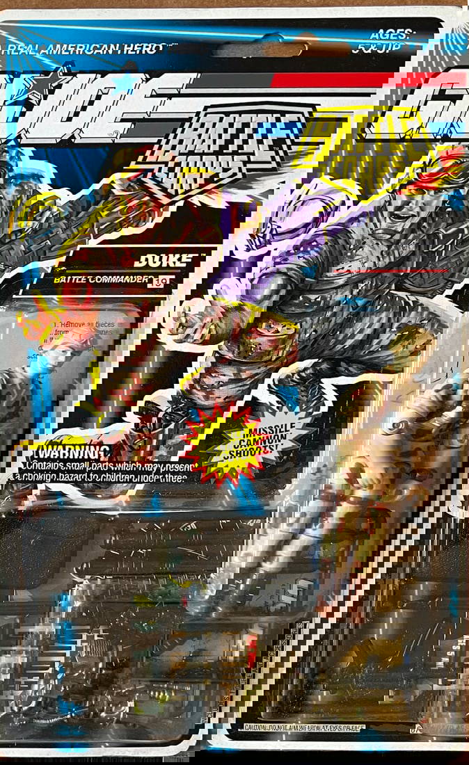 G.i. Joe Battle Corps "duke" Figurine On Card Auction