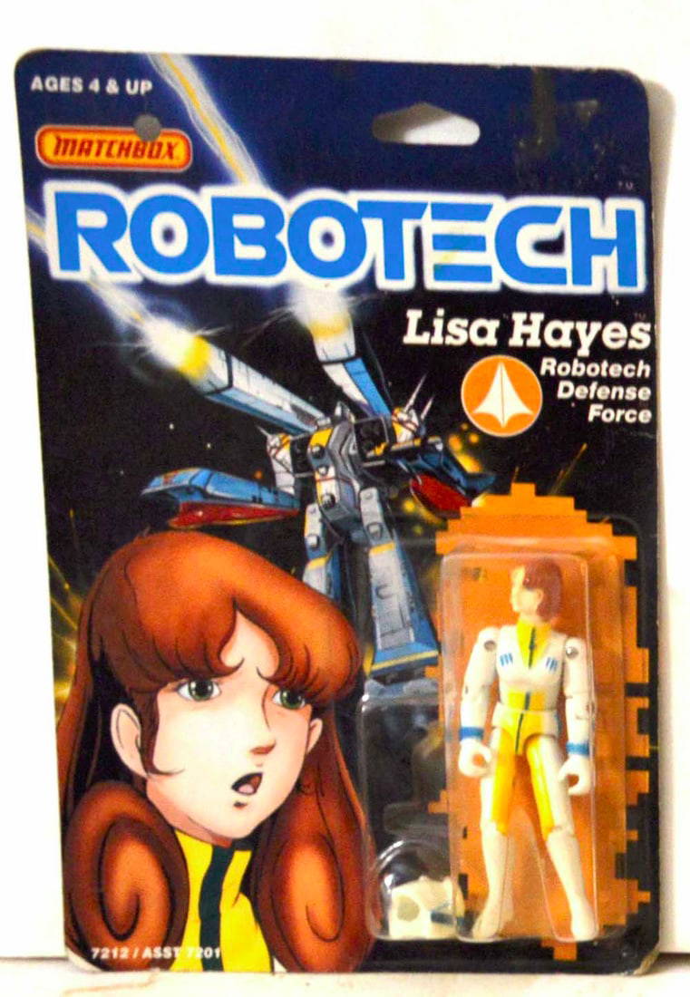 Robotech "lisa Hayes" Action Figurine On Card Auction
