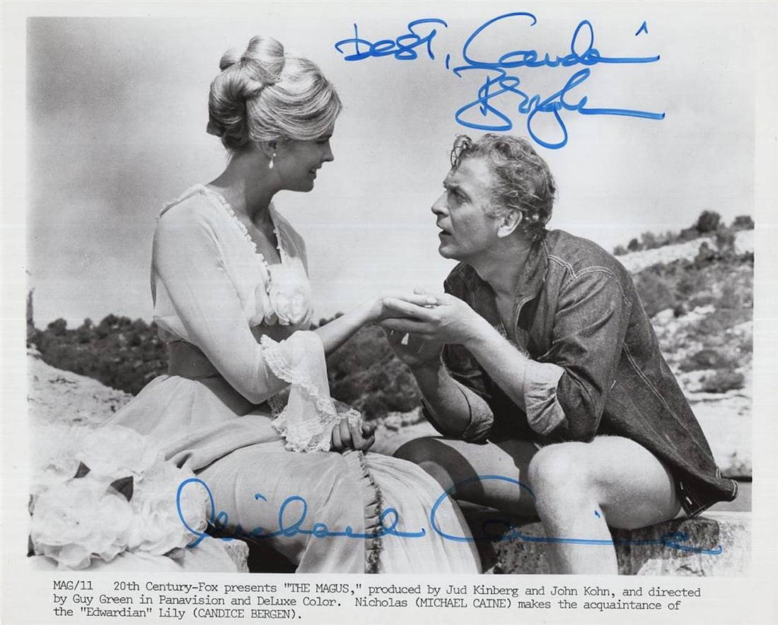 Candice Bergen & Michael Caine- 10 X 8 Signed Photograph (the Magus) W ...
